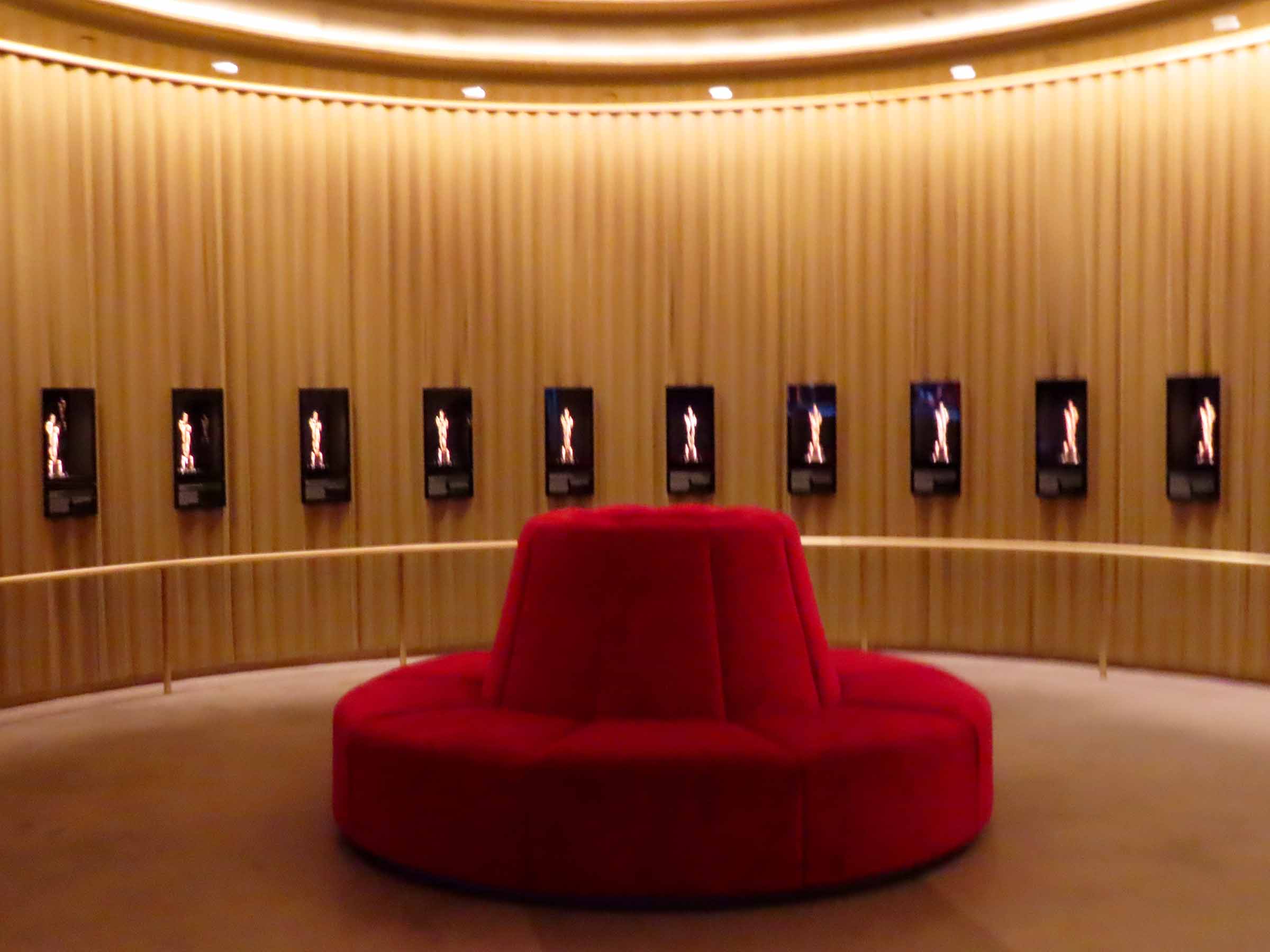 Gold-cylinder-room-highlighting-20-historic-Oscars - TravelWorld ...