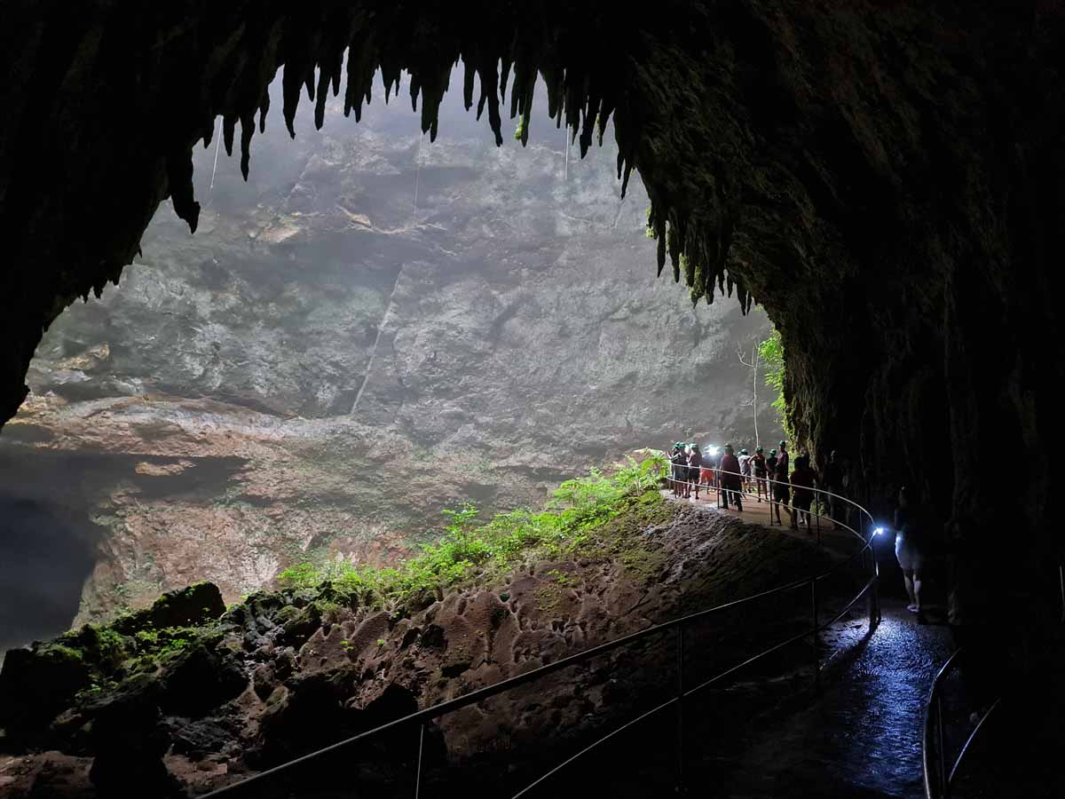 Camuy Caves provide spectacular scenery. It's cool and damp. But so ...